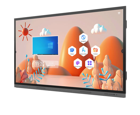 Ecran interactif Easypitch Essentiel, UHD 4K, Android, 86 pouces Ecran ...