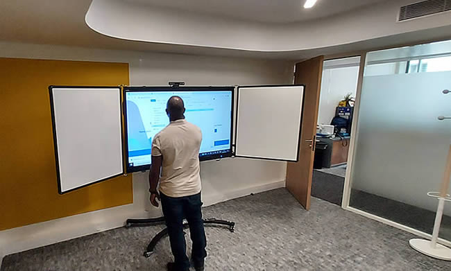 Écran interactif Easypitch de 65 pouces pour le Groupe Candriam